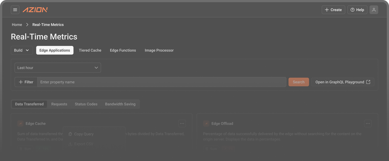 Real-Time Metrics | Azion