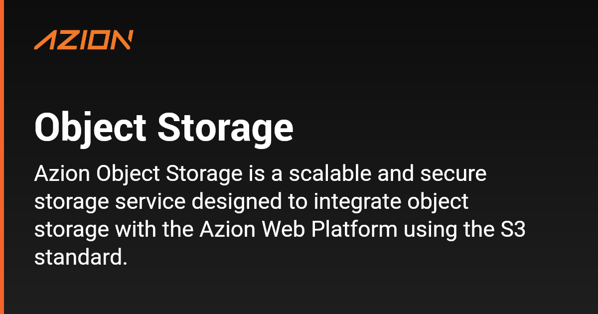 Edge Storage Azion Documentation